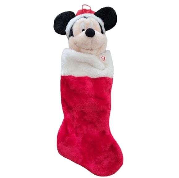 Disney | Holiday | Vintage Disney Mickey Mouse Head Red Christmas ...